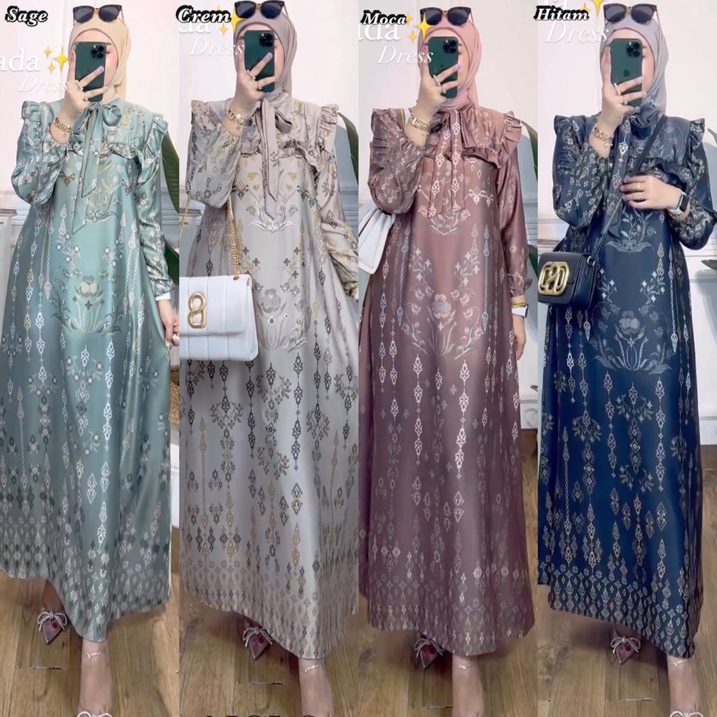 Jual Gamis Terbaru Denada Dress Gamis Viral AMORA DRESS gamis pesta ...