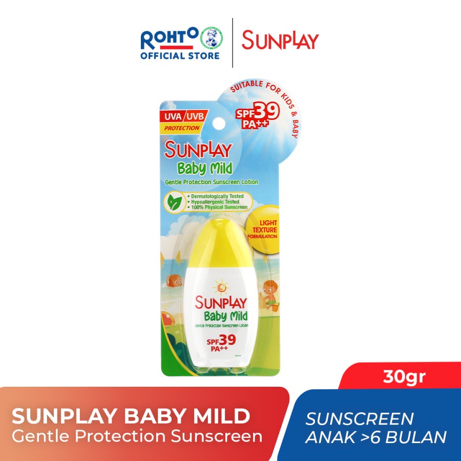 Jual Sunplay Baby Mild Gentle Protection Sunscreen Lotion SPF 39, PA++ ...
