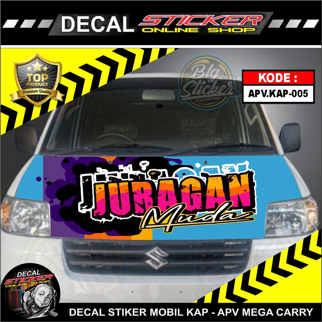 Jual STIKER KAP MOBIL APV MEGA CARRY PICKUP STICKER DECAL KEREN TERBARU ...