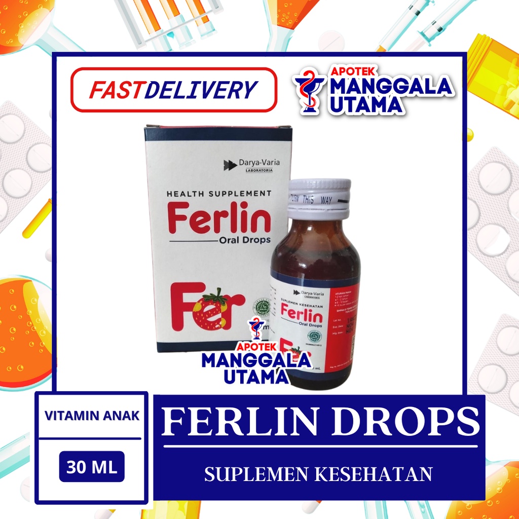 Jual FERLIN DROPS PER BOTOL ISI 15 ML | Shopee Indonesia
