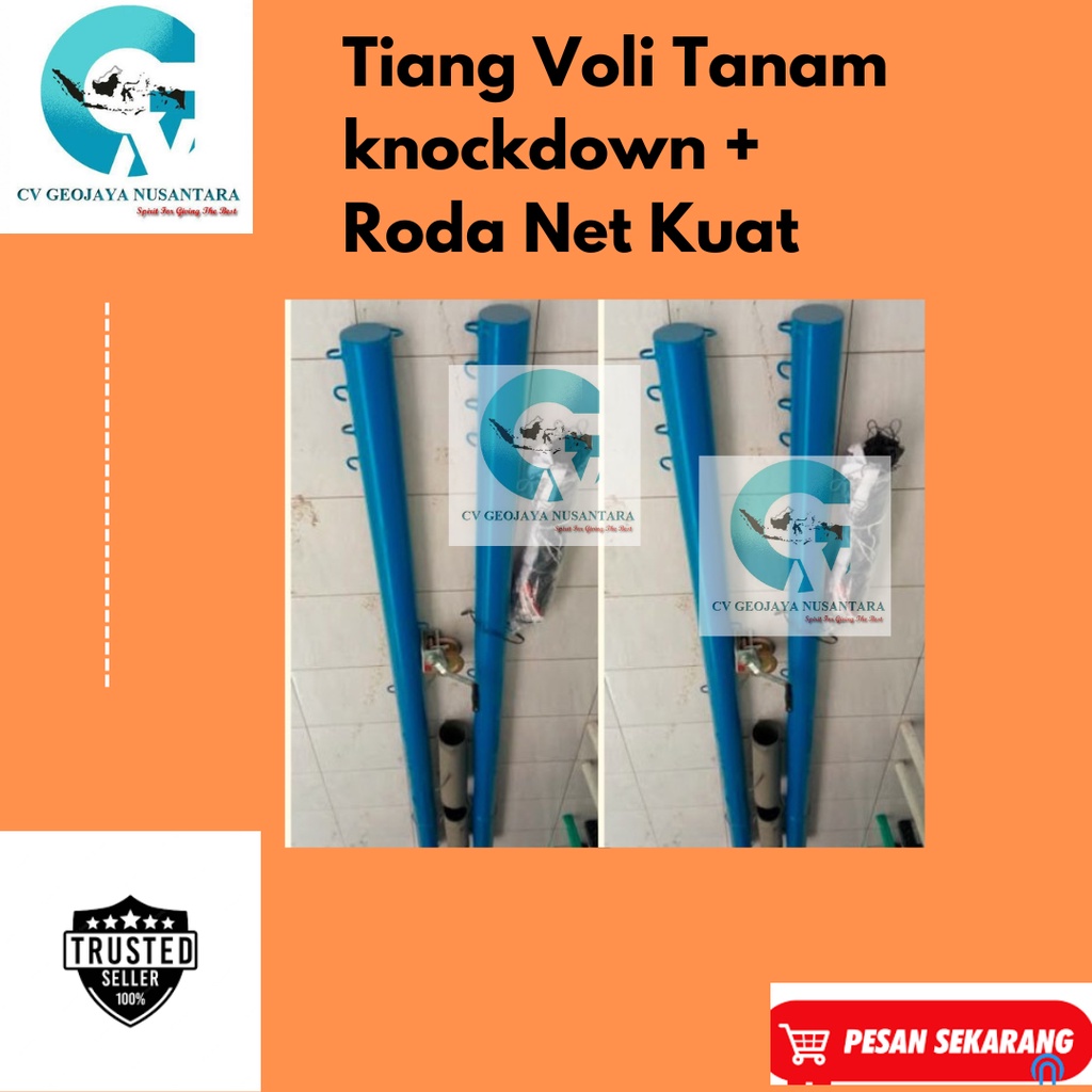 Jual Tiang Voli Tanam knockdown + Roda Net Kuat | Shopee Indonesia