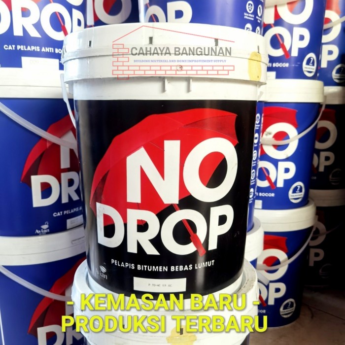 Jual Pelapis No Drop Pail Cat Anti Bocor Bitumen Black 20 Kg 20Kg Nodrop Aquaproof | Shopee ...