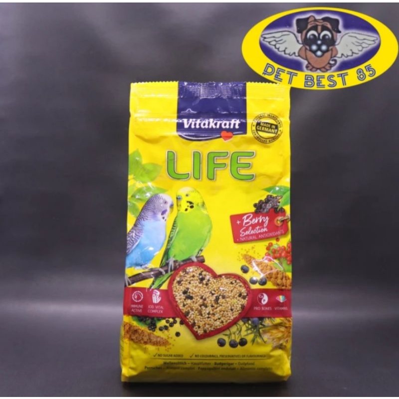 Jual Vitakraft Life Power Budgies 800gr Pakan Burung Budgies | Shopee ...