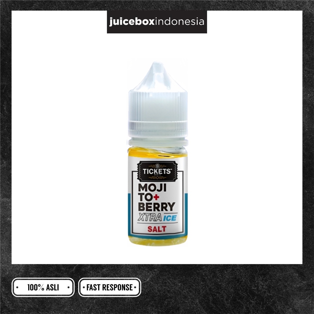 Jual Tickets Mojito Berry Xtra Ice Salt 30ml Authentic by EJM | Shopee ...