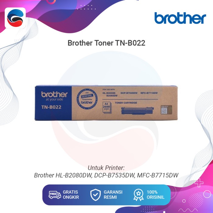 Jual BROTHER Toner TN B022 LaserJet Cartridge Original | Shopee Indonesia
