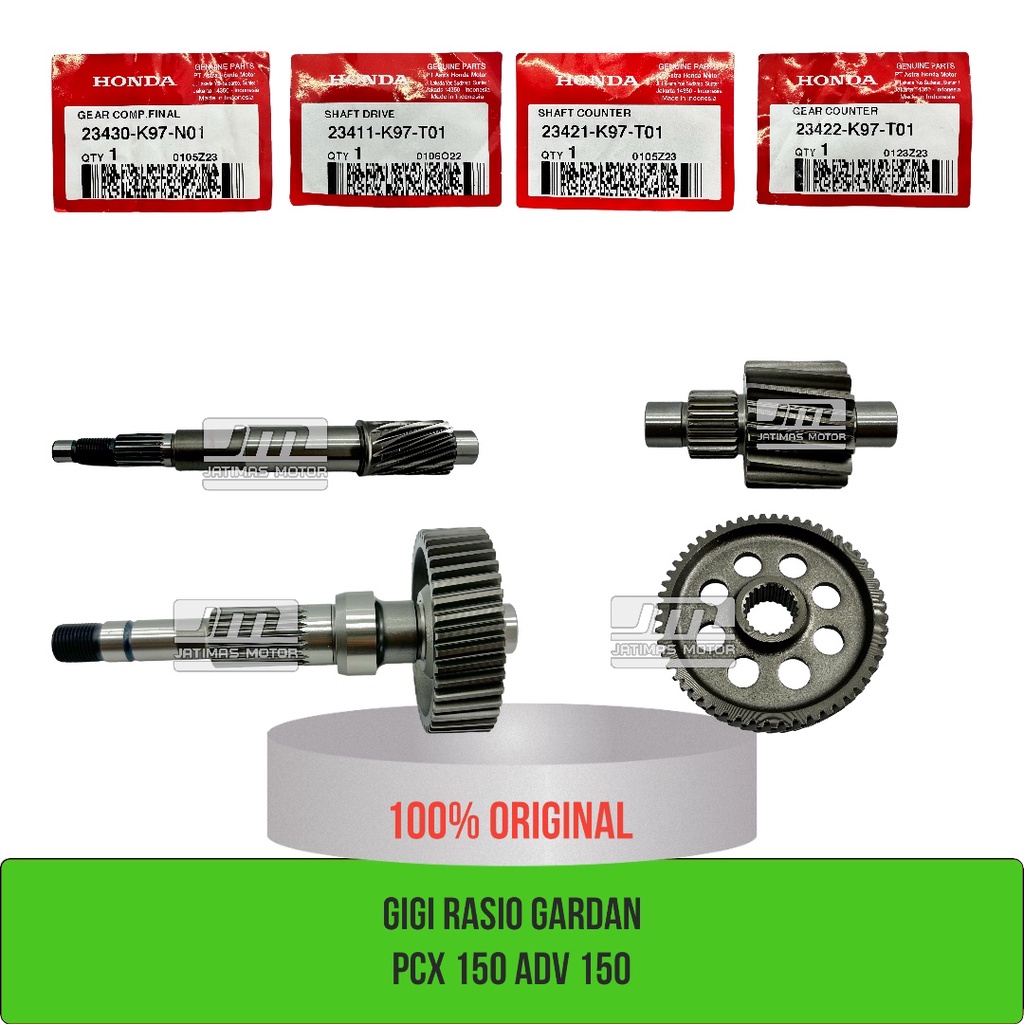 Jual Gear rasio gigi rasio gardan PCX 150 ADV 150 original AHM 23411 ...