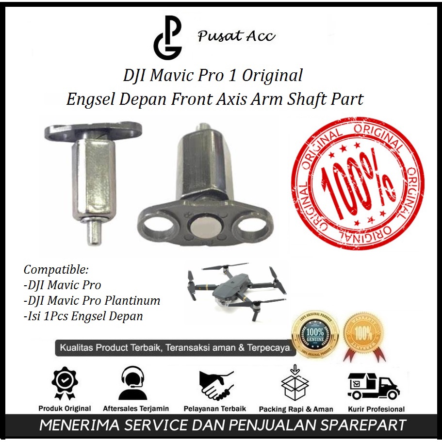 Jual DJI Mavic Pro Engsel Depan Axis Shaft Arm Original for Mavic Pro 1 ...