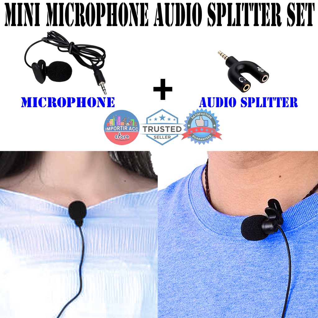 Jual Mini Microphone Clip On Mic Microphone Clip On Head Center Style ...