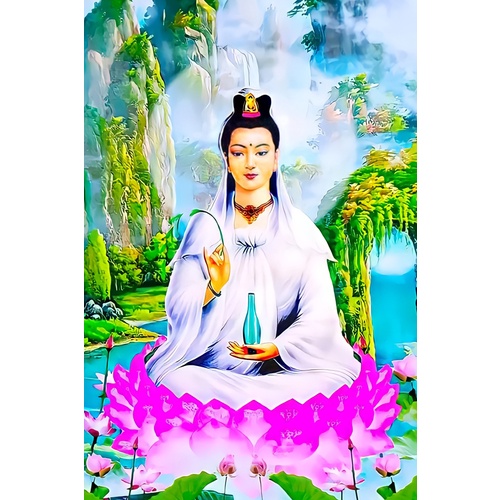 Jual LUKISAN POSTER CETAK DEWI KWAN IM XTRA BESAR UKURAN 100X70CM ...