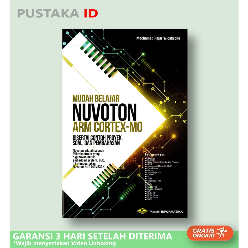 Jual Buku Mudah Belajar Nuvoton Arm Cortex-Mo Disertai Contoh Proyek ...