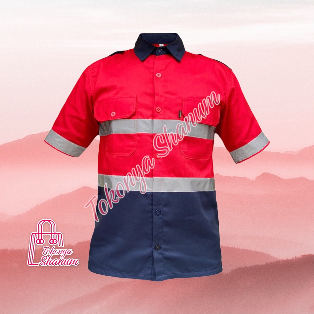 Jual Kemeja Safety Werpack Atasan Kemeja Pendek Baju Kerja Murah ... Jual Kemeja Safety Werpack Atasan Kemeja Pendek Baju Kerja Murah ...