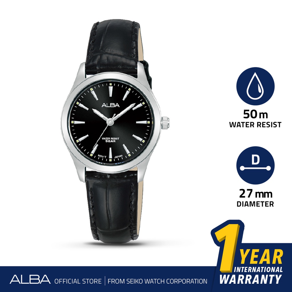 Jual Alba Jam Tangan Wanita ARX139 / ARX139X1 Quartz Black Dial Genuine ...