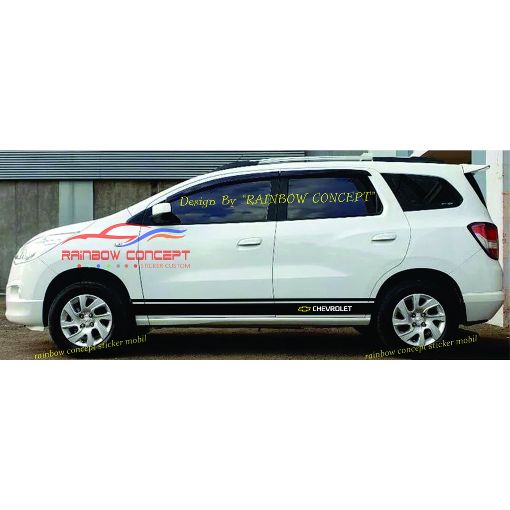 Jual Sticker Spin stiker list cutting mobil chevrolet Spin minimalist ...