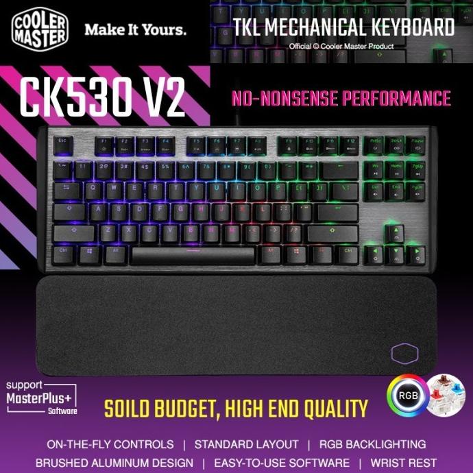 Jual Cooler Master CK530 V2 TKL Mechanical - Gaming Keyboard | Shopee ...