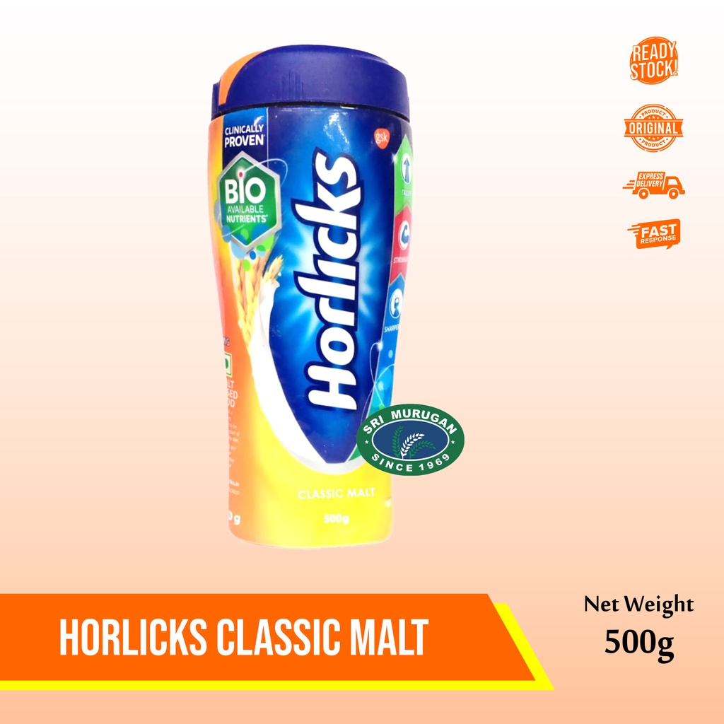 Jual HORLICKS CLASSIC MALT 500g | Shopee Indonesia