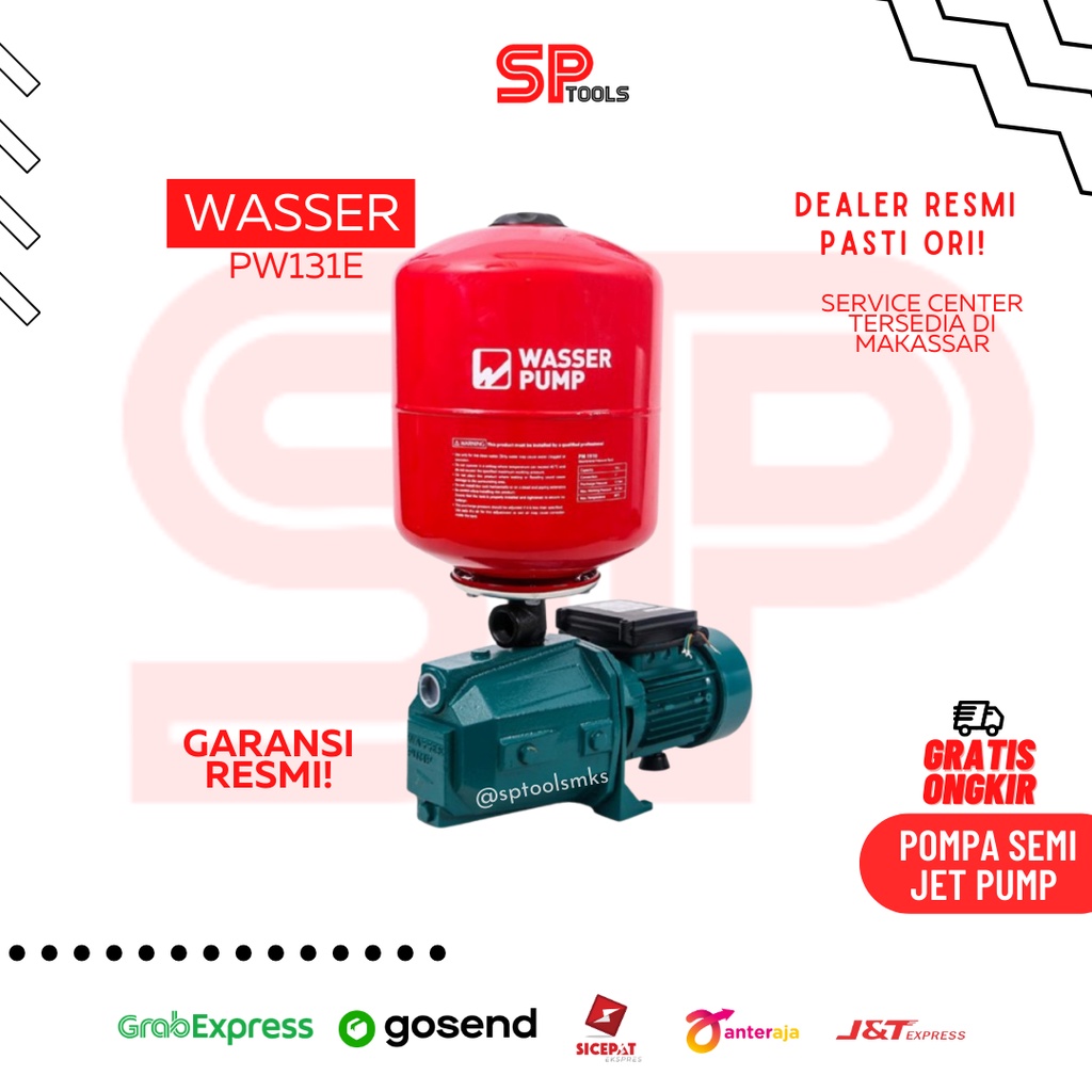 Jual POMPA AIR SEMI JET PUMP OTOMATIS WASSER PW251EA / PW 251EA / PW251 ...