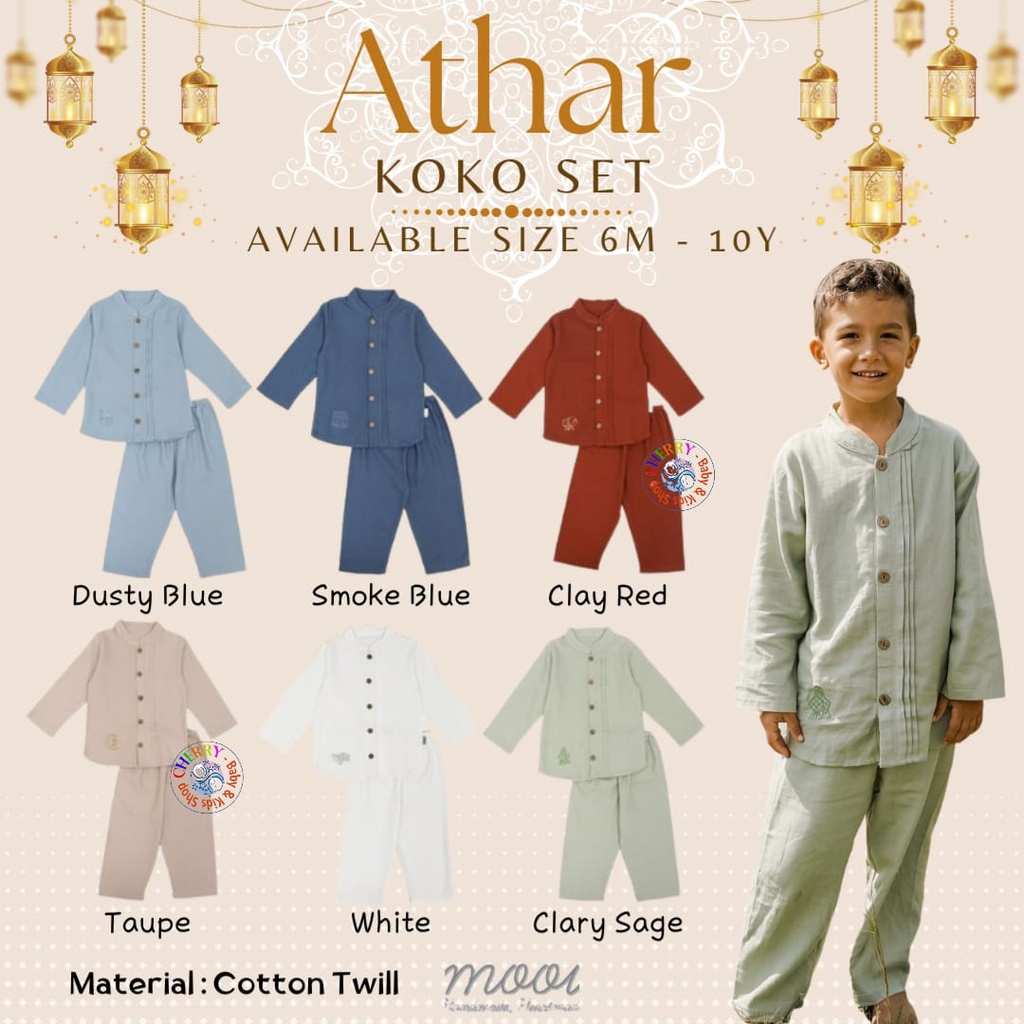 Jual Mooi Athar Koko Set 1-10 Tahun Setelan Panjang Koko Raya / Koko Set Lebaran Seri Raya ...