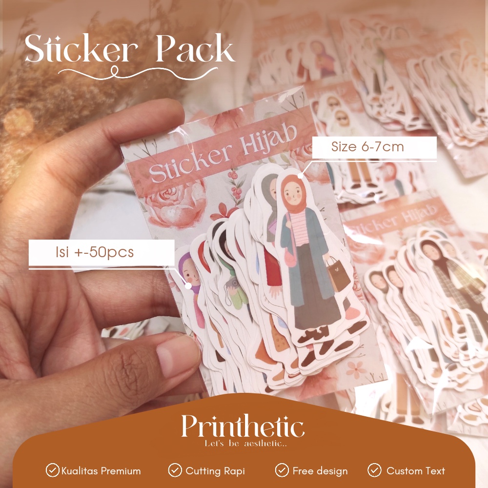Jual Cute Hijab Sticker Pack | Shopee Indonesia