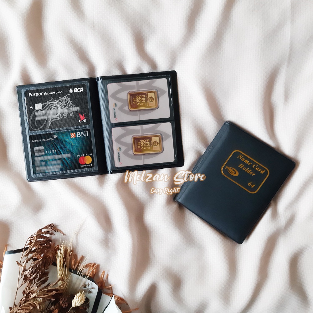 Jual Album Kartu Nama 128 Slot / Album Logam Mulia / Dompet Kartu ...
