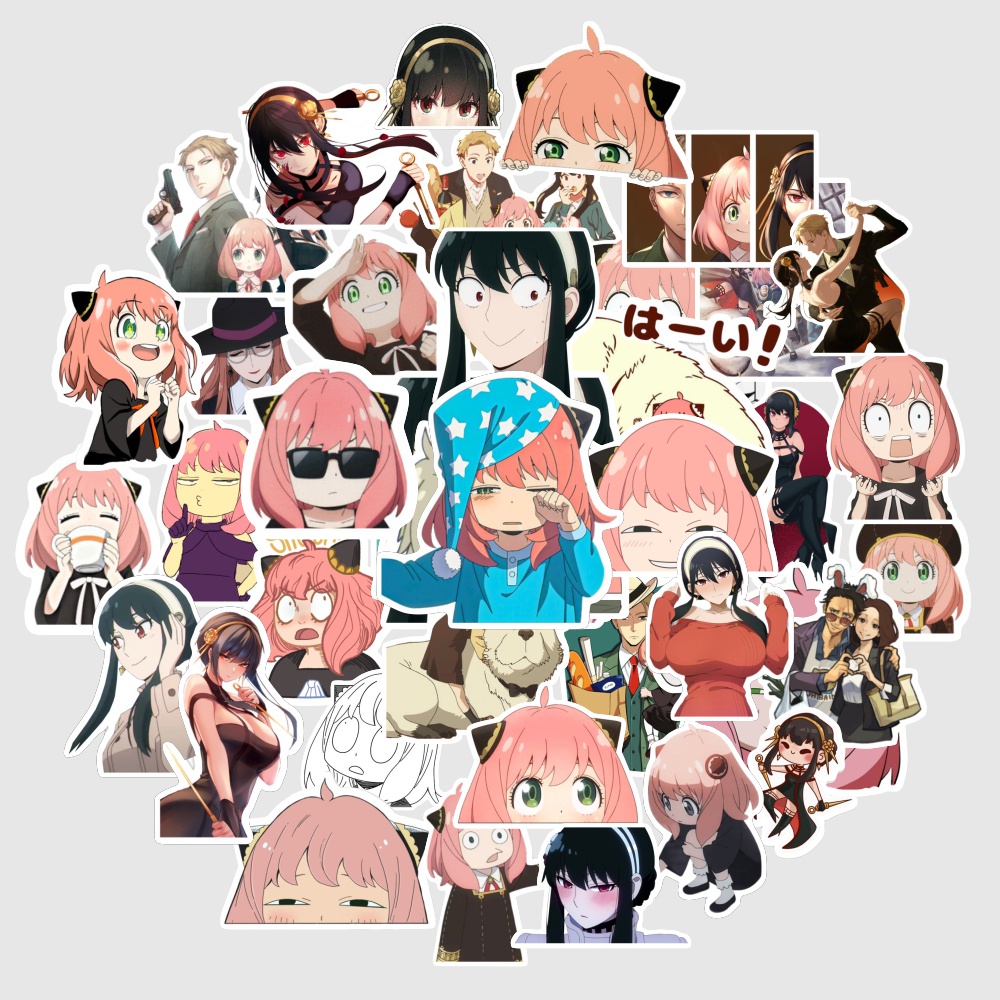 Jual Sticker Tempel 'Sticker Pack Spy X Family 40pcs" | Shopee Indonesia