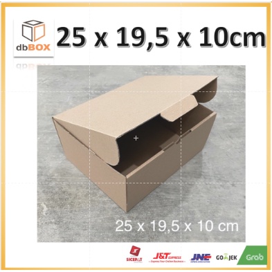 Jual (10pcs) Kardus Uk. 25x19,5x10 cm....Die Cut kotak Kue, snack ...