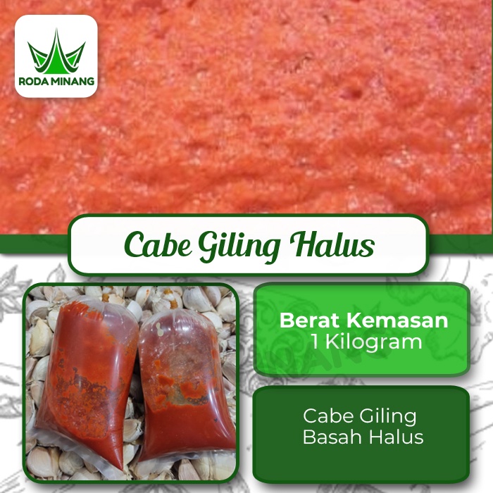 Jual Cabe Merah Giling Halus / Giling Kasar Segar Cabai Bumbu Jadi ...