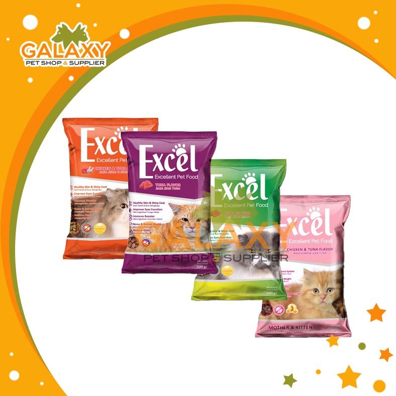 Jual EXCEL Cat Food Adult & Kitten 500gr | Shopee Indonesia