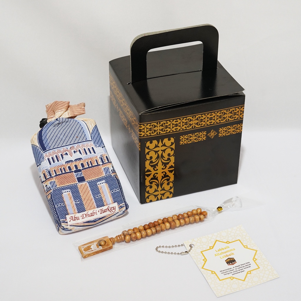Jual Souvenir Sajadah Tasbih Kemasan BOX KABAH by Waqfi Store. Unik ...
