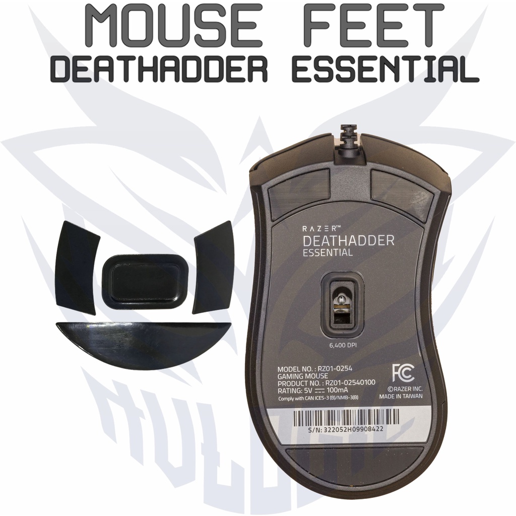 Jual Mouse Feet Glide RAZER Deathadder Essential - Mousefeet Skates ...