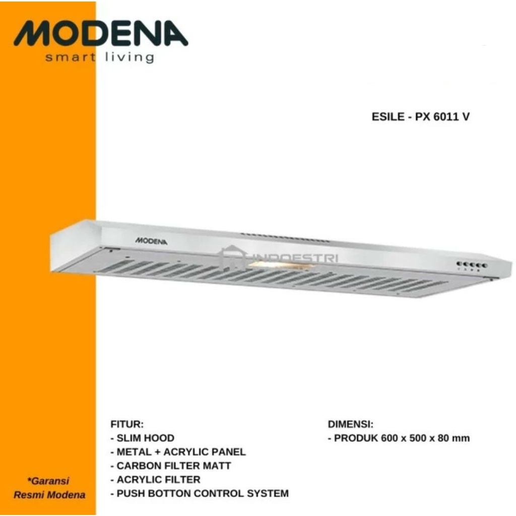 Jual Modena Slim Hood 60 cm ESILE PX 6011V Penghisap Asap Dapur PX6011V | Shopee Indonesia