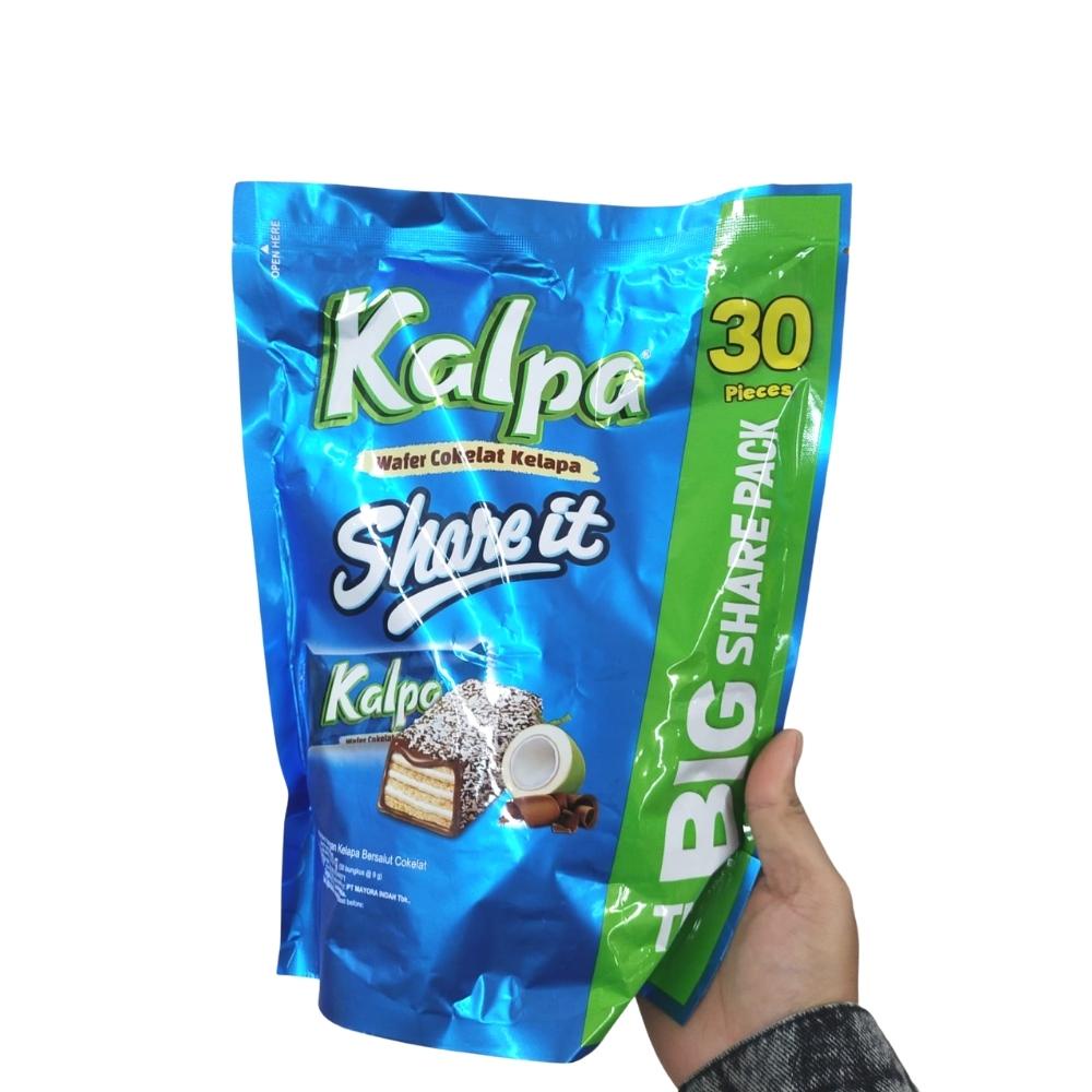 Jual Kalpa Share It isi 30 bungkus @9gr Makanan Ringan Wafer Kelapa ...