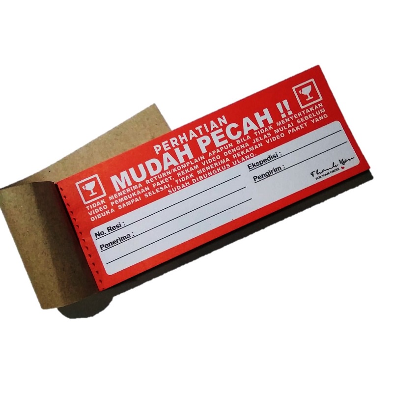 Jual Nota Resi Untuk Barang Mudah Pecah | Nota Resi Unboxing | Nota ...