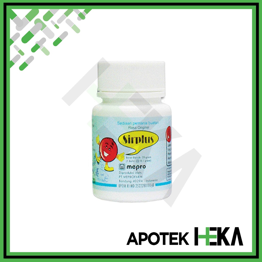 Jual Sirplus Tablet Botol isi 200 Tablet - Pemanis Obat Anak (SEMARANG ...