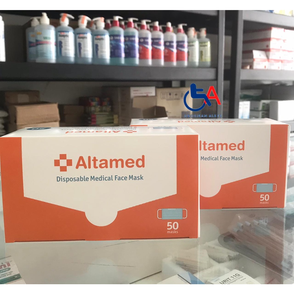 Jual ALTAMED - Disposable Medical Face Mask 3ply Earloop - masker ...