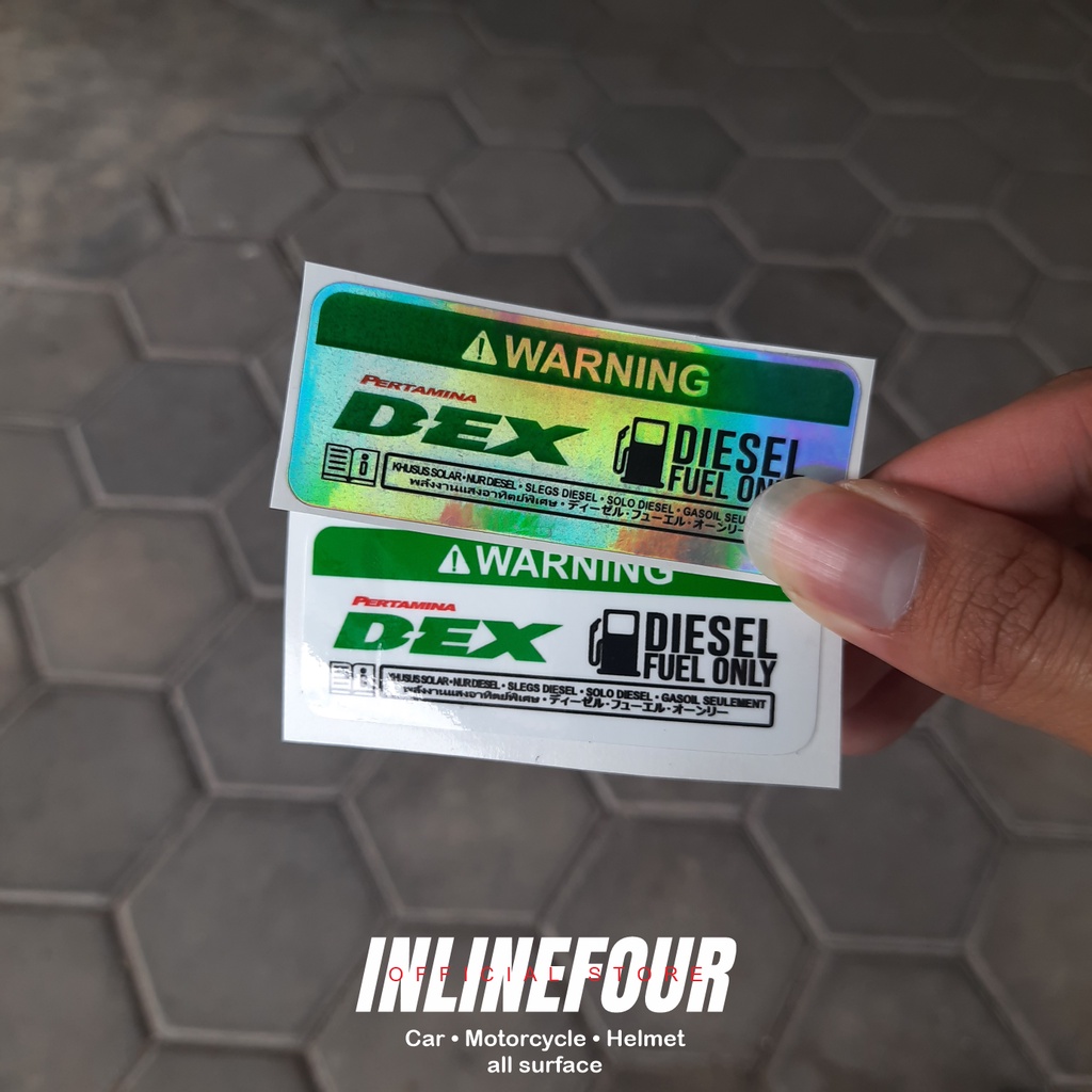 Jual Sticker Printing Cut Unleaded Fuel Only Stiker RON Tangki Bahan ...