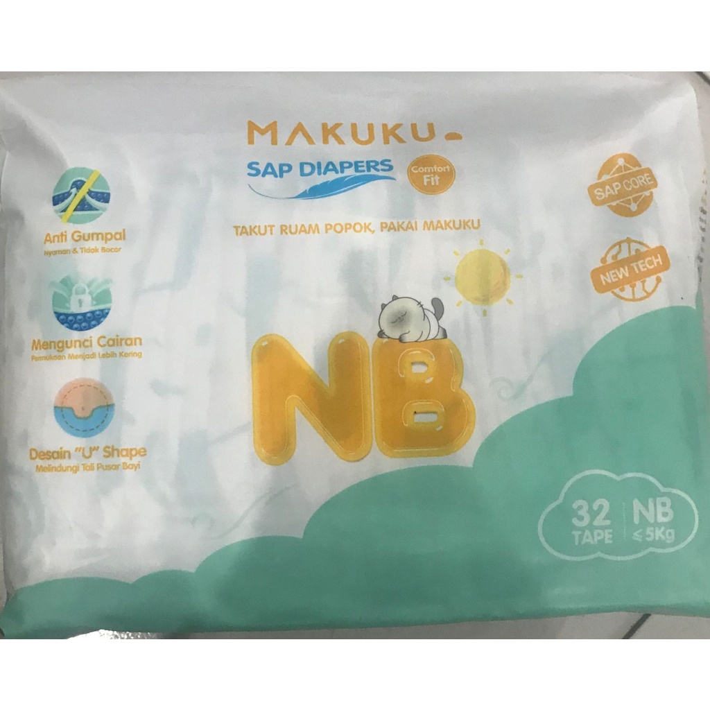 Jual Makuku SAP Diapers Comfort Fit NB/S/M/L/XL/XXL | Shopee Indonesia