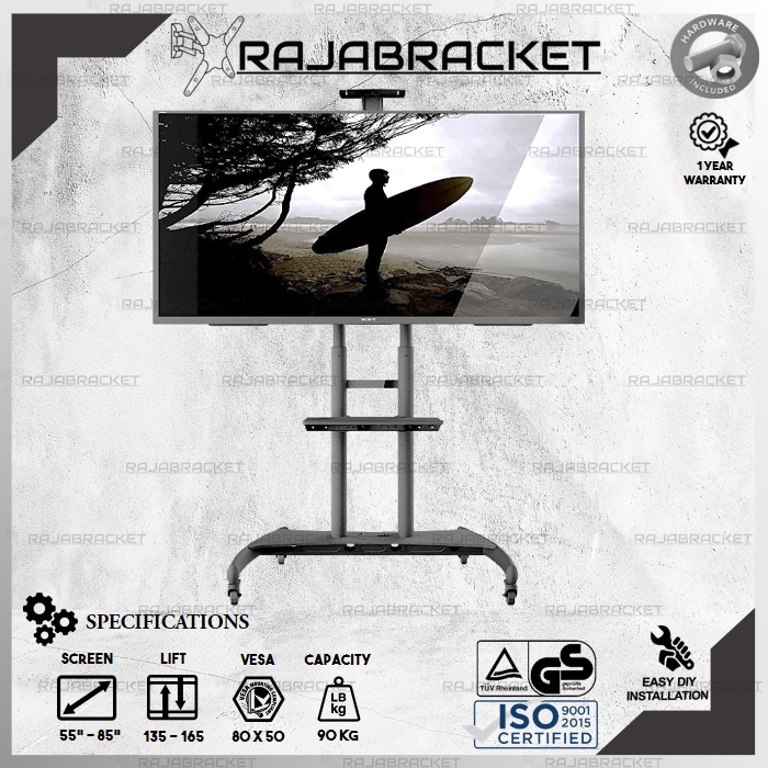 Jual Standing Bracket TV LED 55 60 65 70 75 80 85 90 inch, Standing TV ...