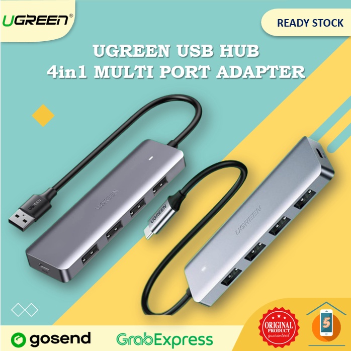 Jual UGREEN 4in1 USB Hub Type C Hub Multi Port Adapter 4 port USB 3.0 ...