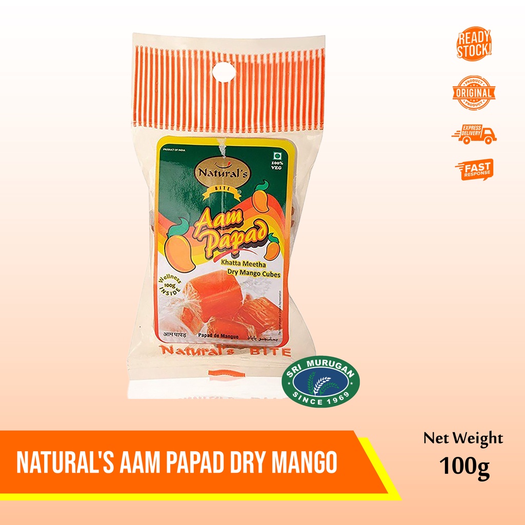 Jual NATURAL'S AAM PAPAD DRY MANGO 100g | Shopee Indonesia