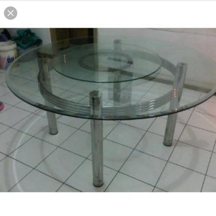 Jual ring bulat meja makan putar 40cm kolahar lahar 40 cm bearing ...