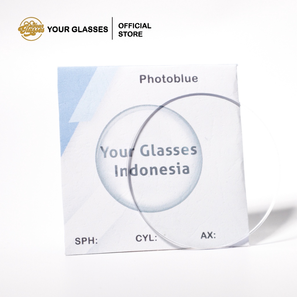 Jual YOUR GLASSES - Lensa Photoblue (CUSTOM Mata Normal) | Shopee Indonesia