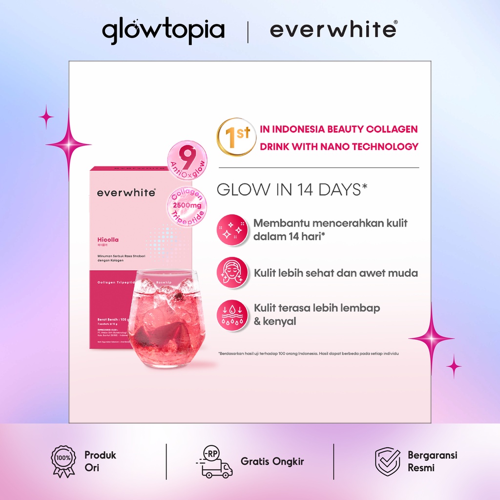 Jual Everwhite Hicolla Minuman Kolagen Pencerah | Shopee Indonesia
