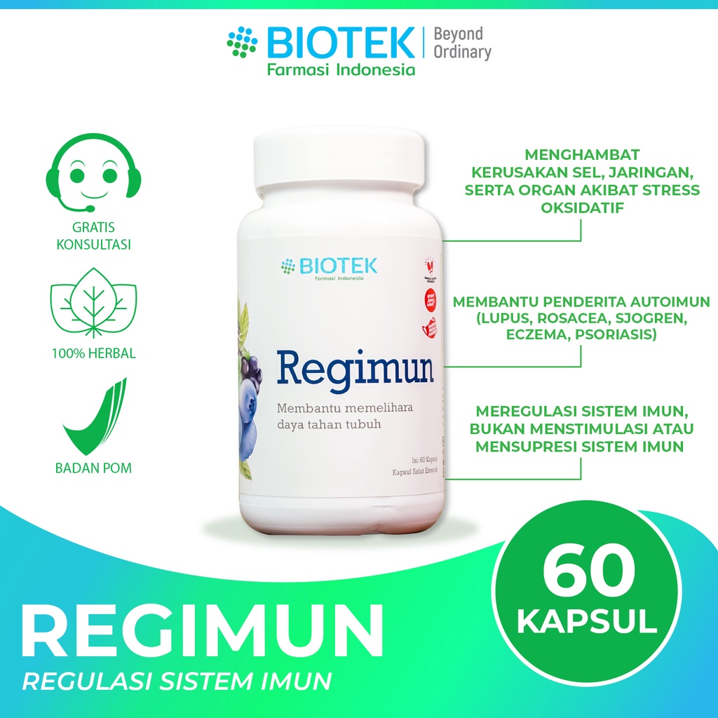 Jual Biotek - Regimun isi 60 kapsul | Shopee Indonesia