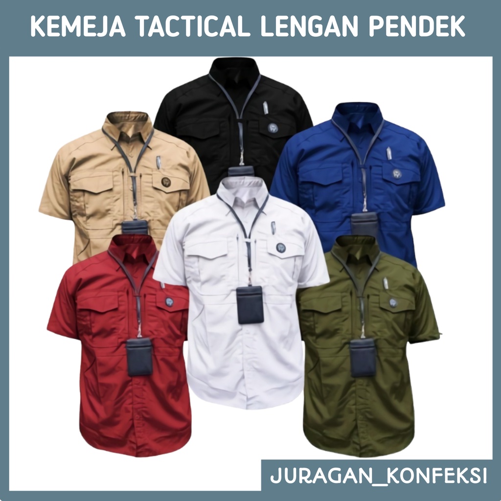 Jual Kemeja Tactical Lapangan Pdl M-tac Lengan Pendek - Baju Kerja Crew ...