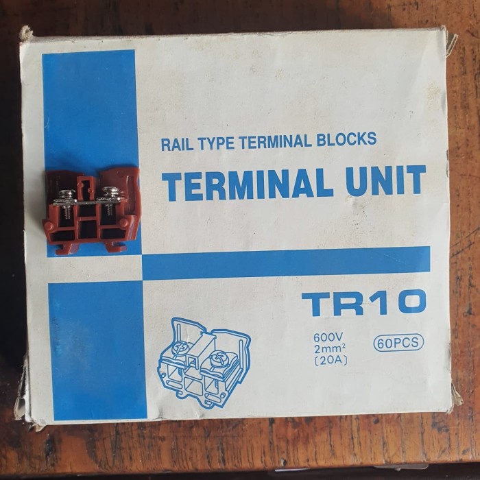 Jual Terlaris Terminal Unit Tr10 Tr-10 Tr 10 Rail Type Terimal Blocks ...
