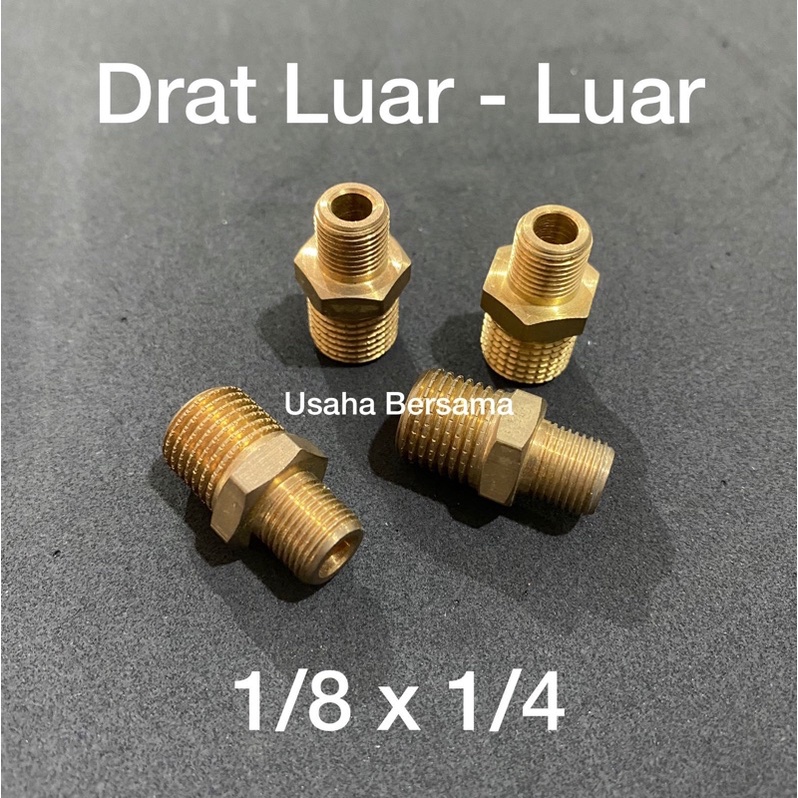 Jual Naple Sambungan Sock Drat Luar - Luar 1/8 x 1/4 DOUBLE NAPLE KUNINGAN (MALE NAPLE) | Shopee ...