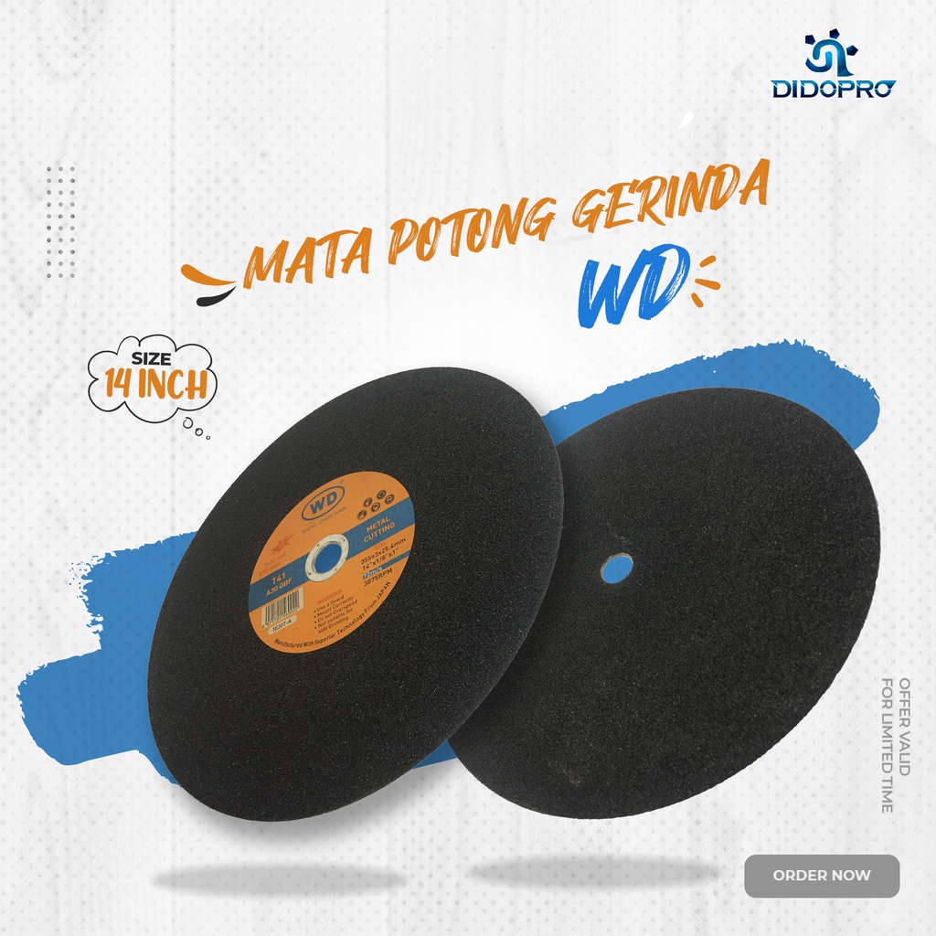 Jual Mata Gerinda Potong WD 14 inch / Cutting Wheel WD 14 inch | Shopee ...