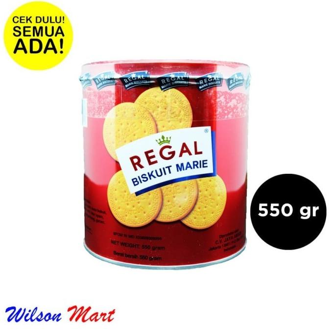 Jual BISKUIT KALENG REGAL MARIE BISCUITS BISKUIT 550 GRAM KALENG ...
