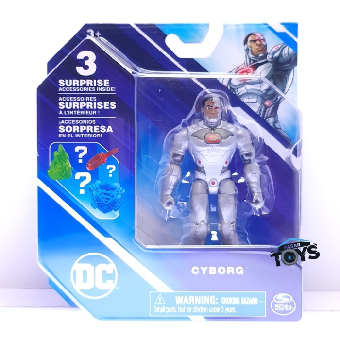 Jual Dc Cyborg 4-Inch Action Figure 2022 Spin Master With 3 Surprise # ...