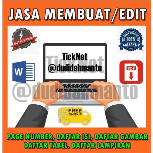 Jual Jasa Membuat/Merapikan Page Number/Penomoran Halaman, Daftar Isi ...